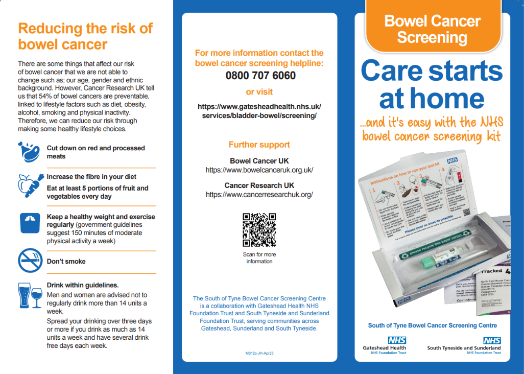 Bowel Cancer Screening – Fenham Hall Medical Group